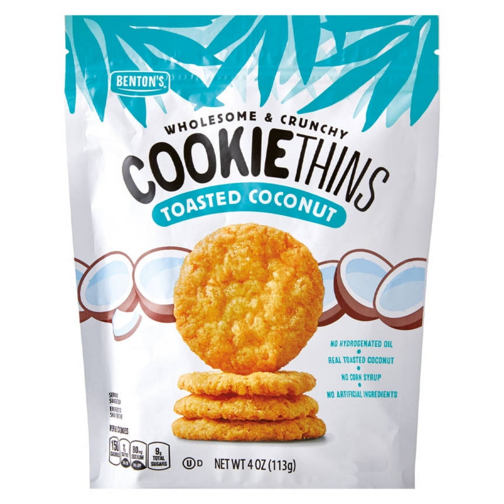 Benton's Coconut Cookie Thins, 4 oz - Pack of 2 - Walmart.com