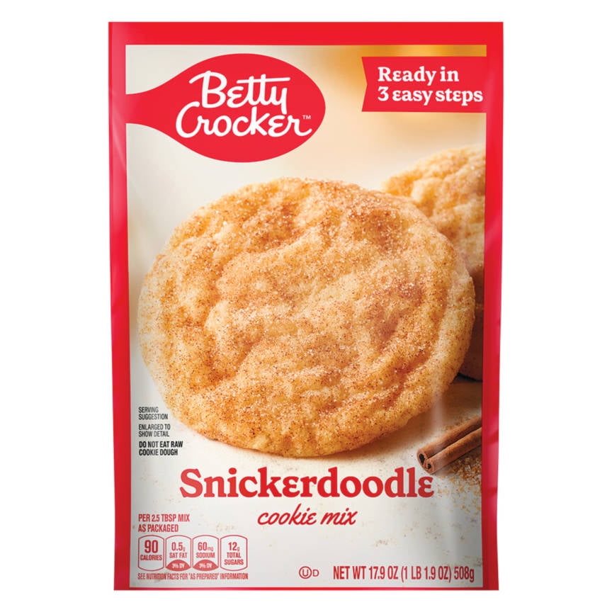 2PK - Betty Crocker Snickerdoodle Cookie Mix, 17.9 oz - Walmart.com