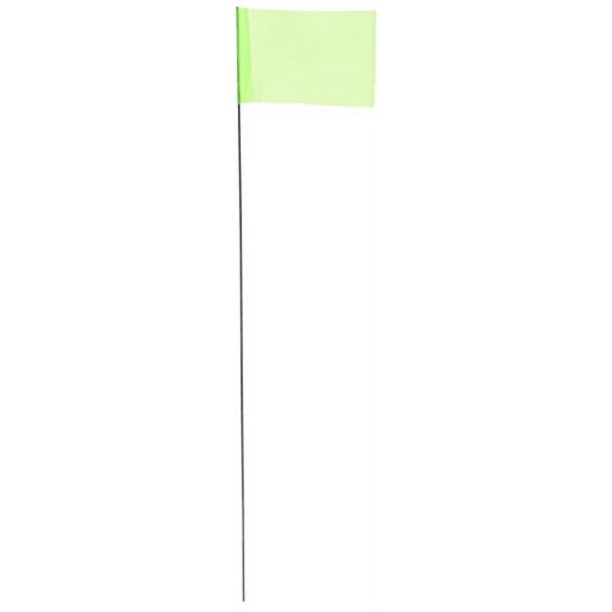 2PK CH Hanson 15067 Stake Flags-15" Staff, Lime Fluorescent 10Pcs ...