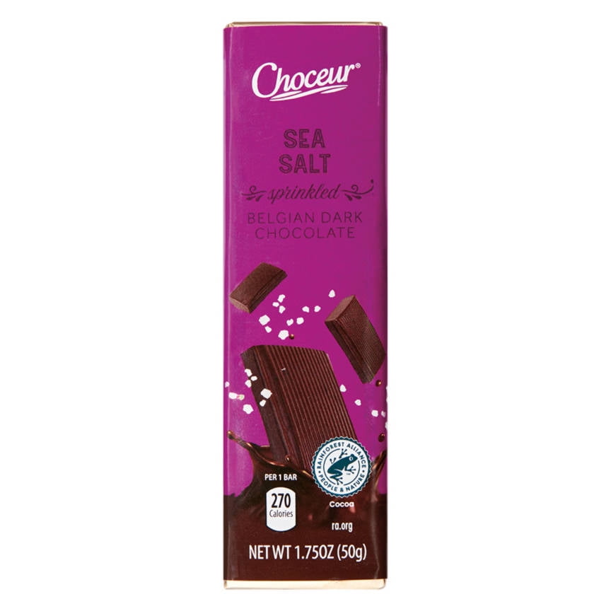 2PK - Choceur 54% Dark Chocolate Sea Salt Bar, 1.75 oz - Walmart.com