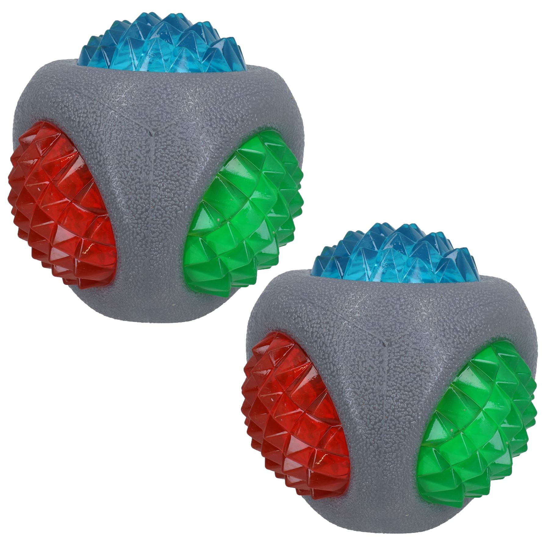 2PK Dog Puppy Catch and Flash Ball for Dogs Perfect For Low Light Dog ...