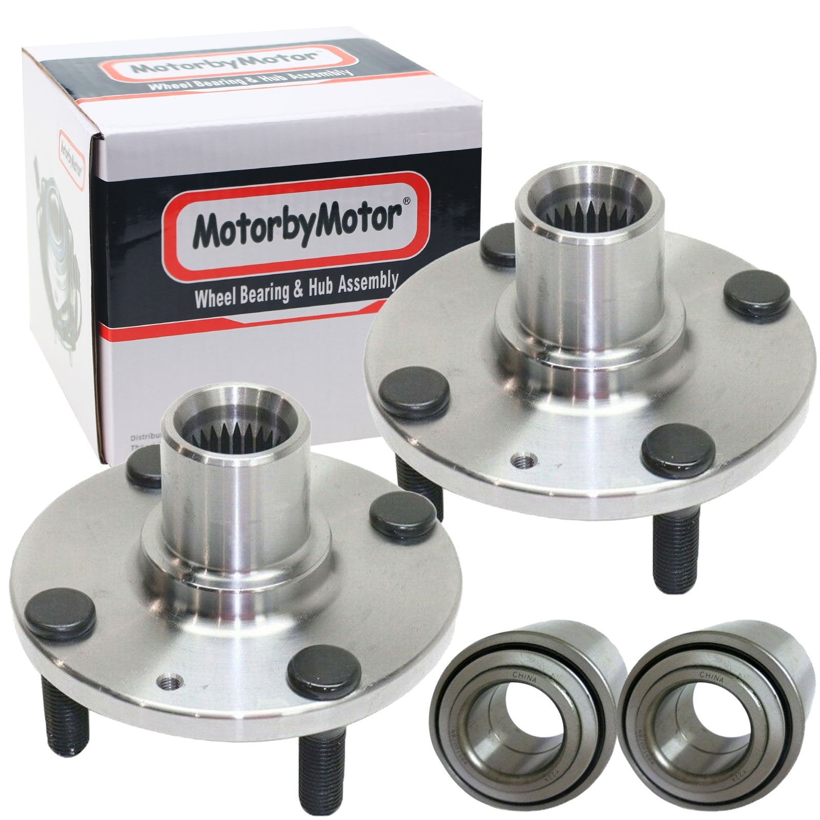 (2PK) Front Wheel Bearing and Hub Assembly Fit Dodge Attitude 2006-2011 ...
