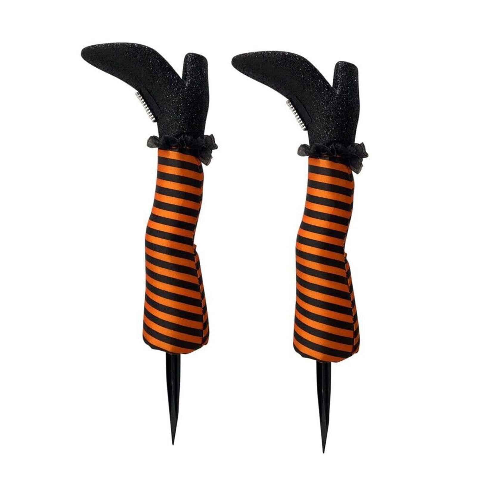 2PK Halloween Evil Witch Legs Prosthetic Ornament Outdoor Yard Party ...