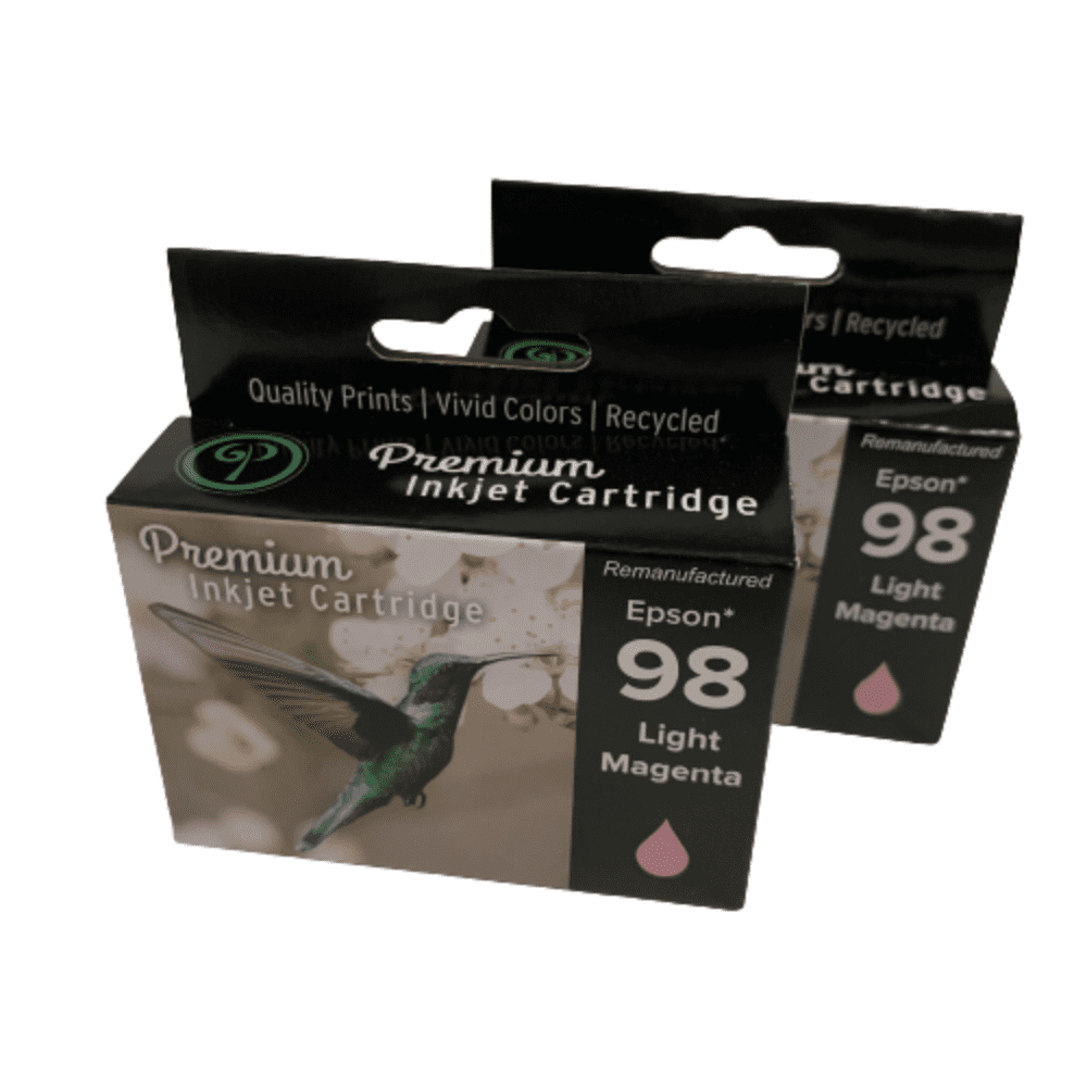 2PK High-Yield Light Magenta Ink Cartridge for Epson 98 & 99 T0986 ...