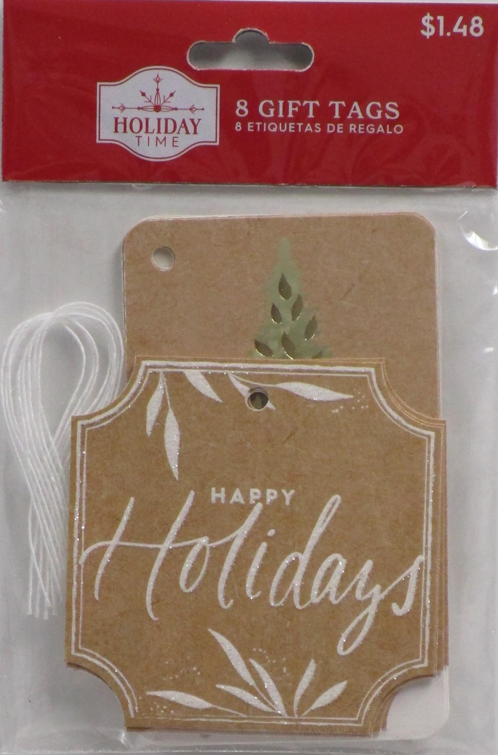 Christmas Hanging Gift Tag Set, Holiday and Tree, 8 Count, by Holiday ...