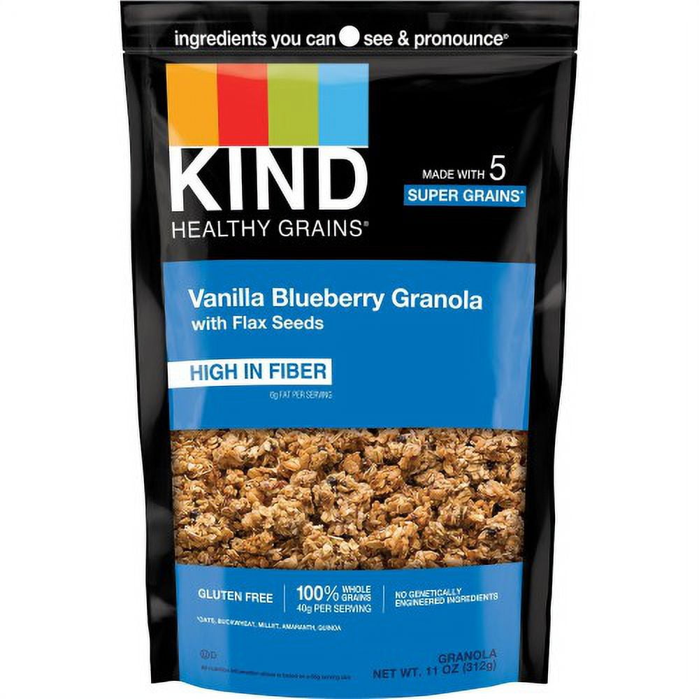 2PK KIND Healthy Grains Vanilla Blueberry Snack (17285) - Walmart.com
