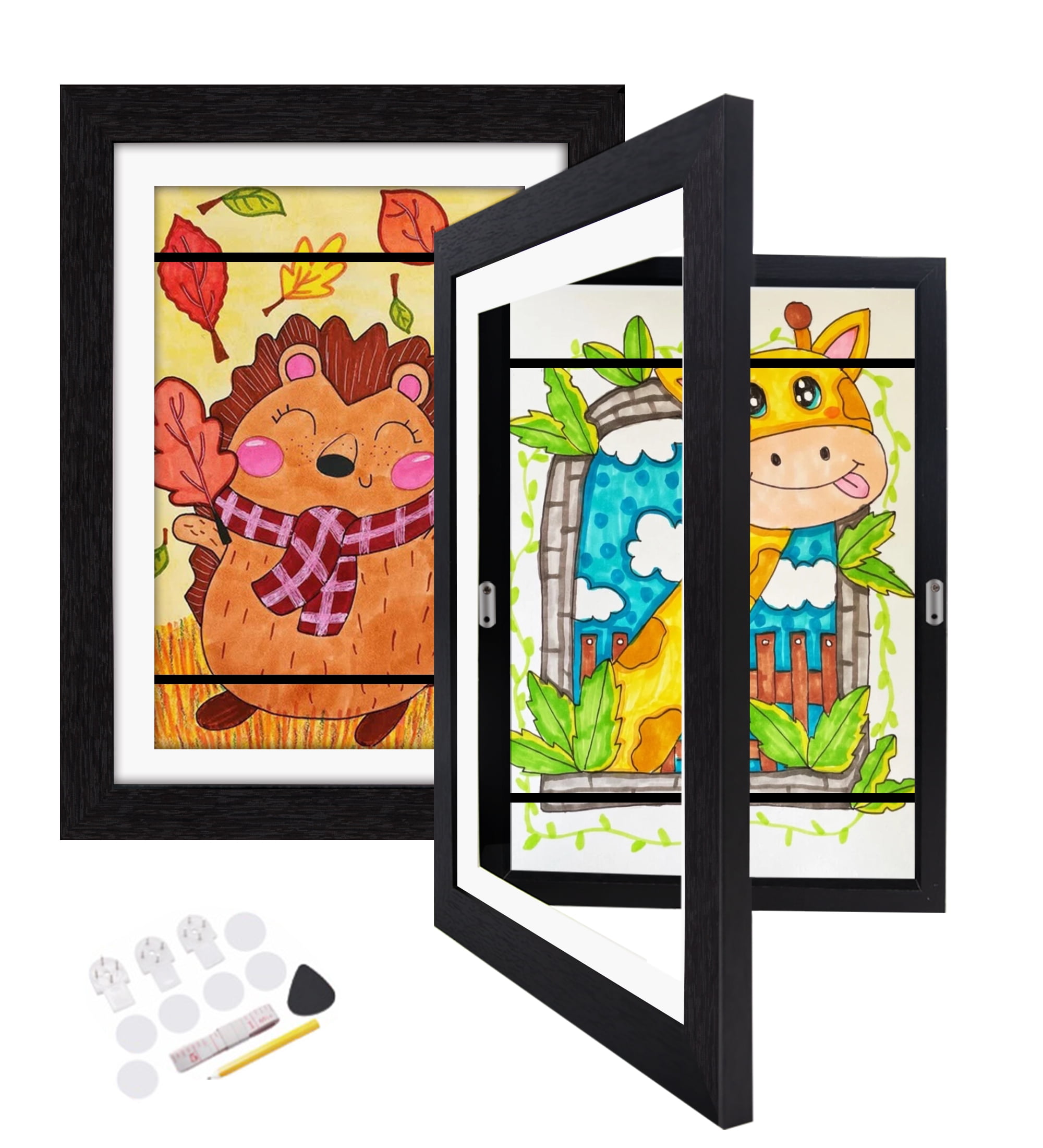ATOBART Kids Art Frame - Pack of 2 | Front Opening Picture Storage ...
