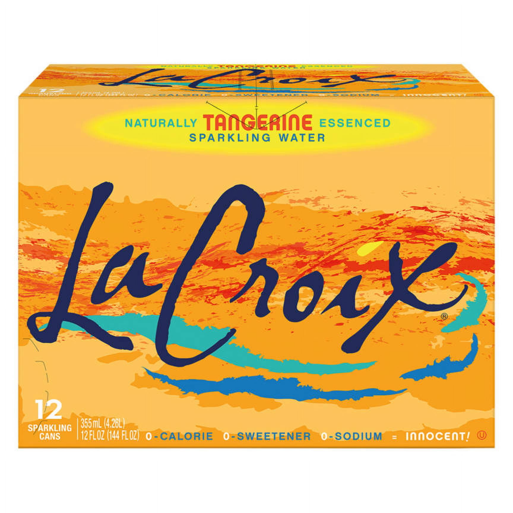 2PK - La Croix Tangerine Sparkling Flavored Water- 12 pack, 12 fl oz cans - Walmart.com