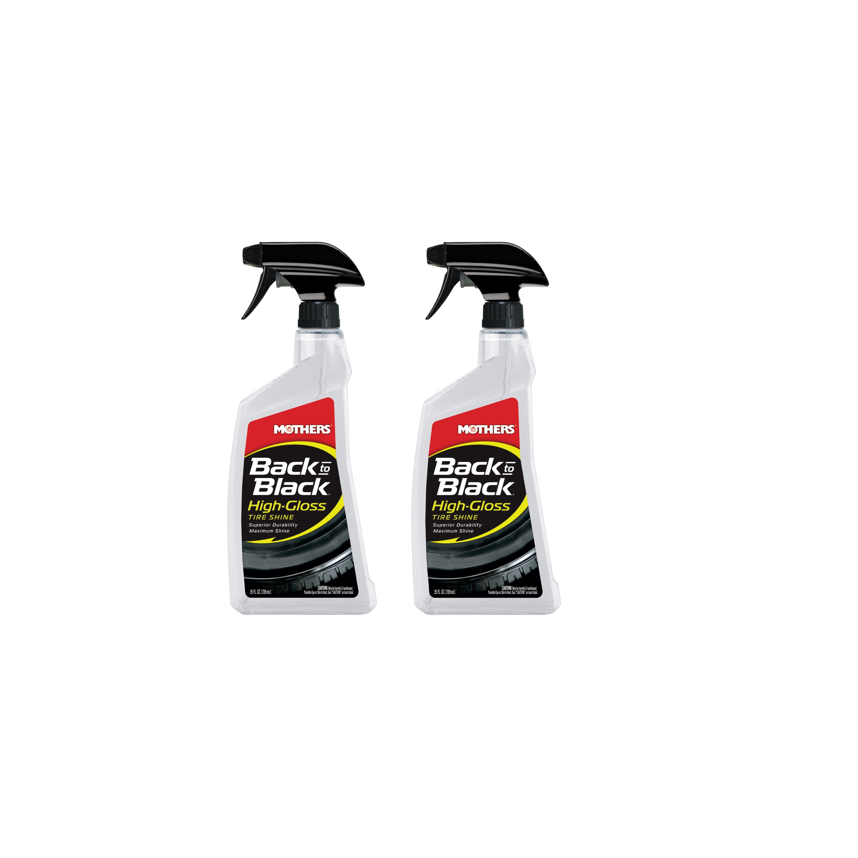 2PK Mothers Back To Black 24 OZ Tire Shine Provides A High Gloss Long ...