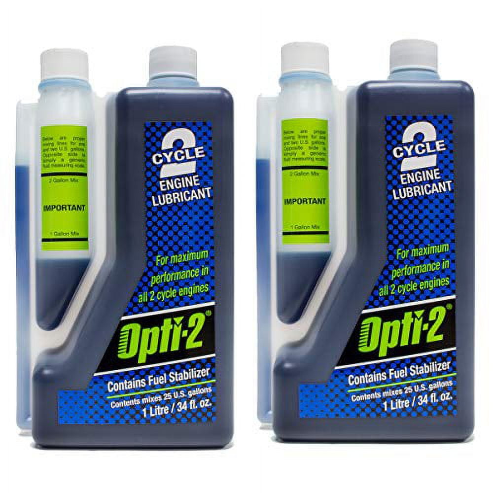 2PK Opti 34oz Bottle 2 Cycle Engine Oil Mix Opti-2 Enviro Formula 20112 ...