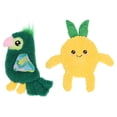 Vibrant Life Summer Flattie Bird and Pineapple Dog Toys with Crinkle ...