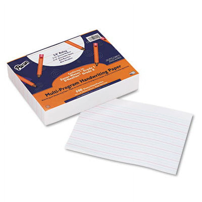 2PK Pacon Multi-Program Handwriting Paper, 16 lb, 5/8" Long Rule, One ...