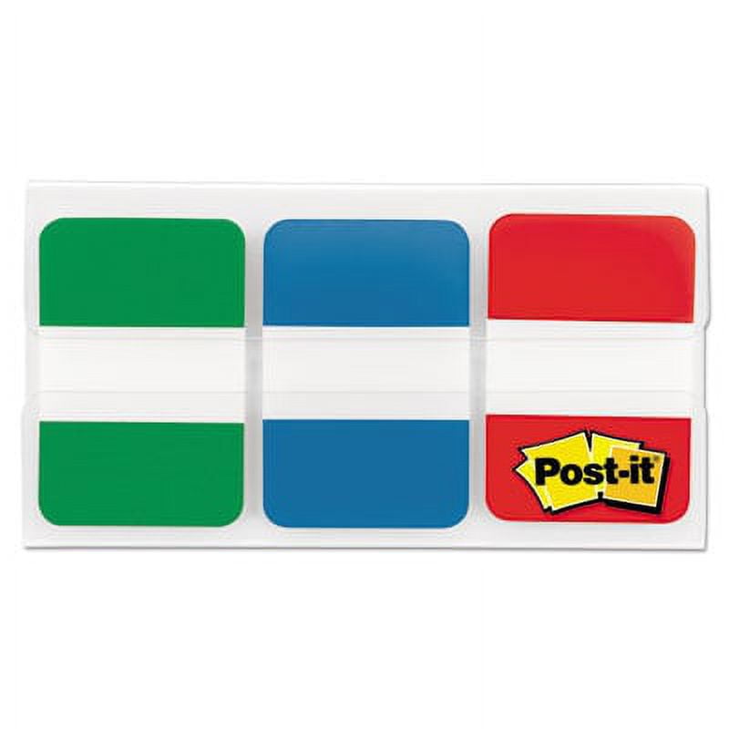 2PK Post-it Tabs MMM686GBR 1" Tabs, 1/5-Cut Tabs, Assorted Primary ...