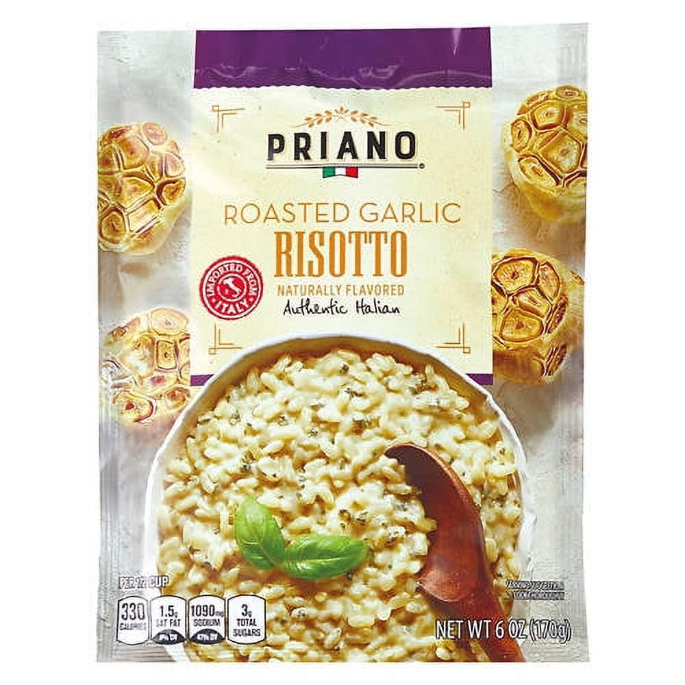 Priano Roasted Garlic Risotto, 6 oz, Pack of 2 - Walmart.com