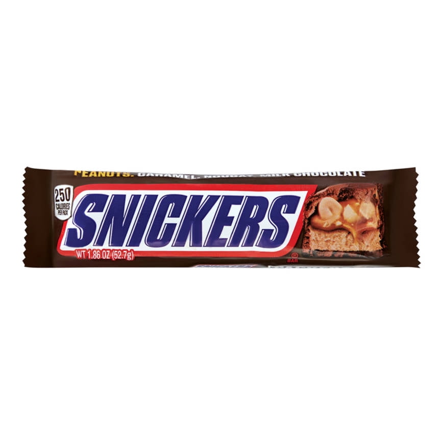 2PK - Snickers Single Size Chocolate Candy Bar, 1.86 oz - Walmart.com