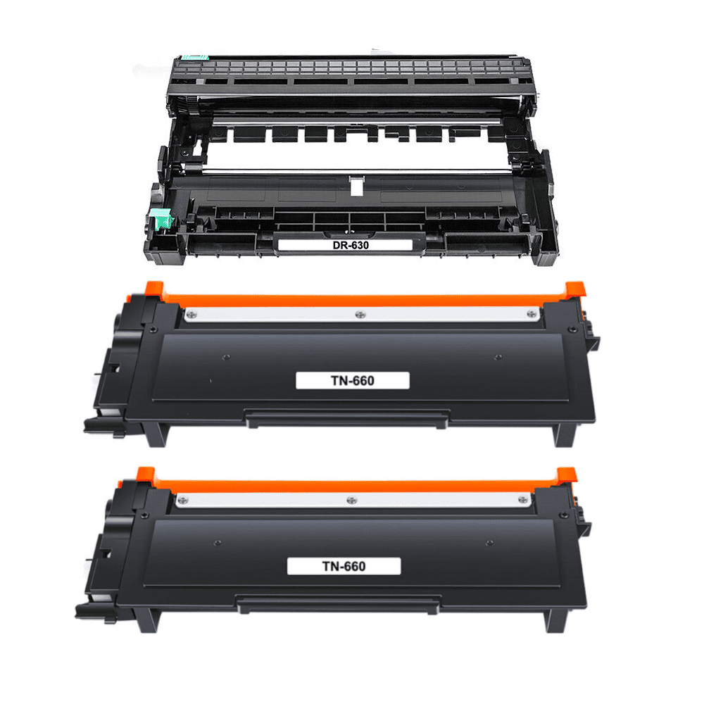 2PK TN660 Toner+DR630 Drum for Brother DCP-L2500D 2520DW 2540DN HL ...