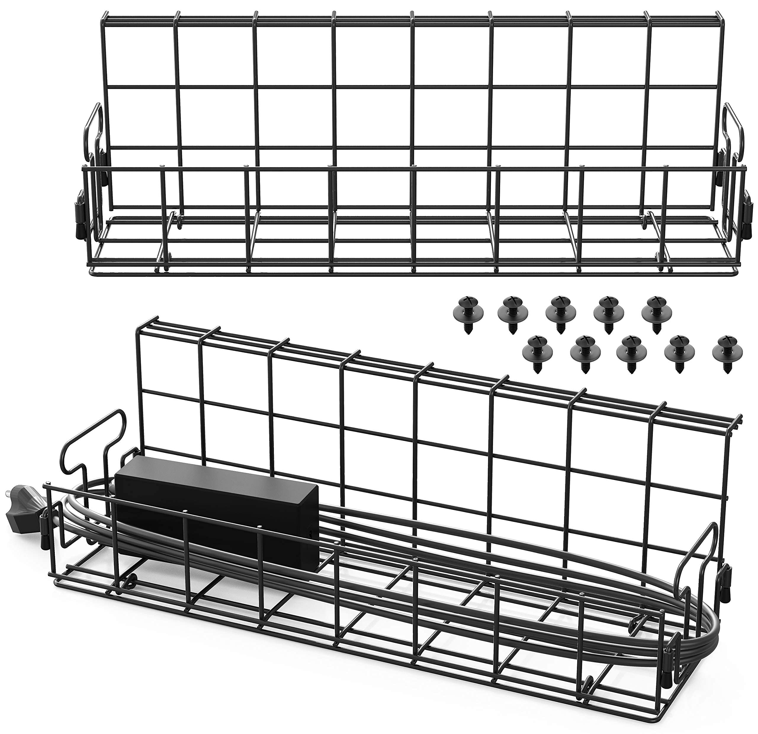 StarTech.com CMVER40UD Vertical Cable Organizer with D-Ring Hooks - 0U ...