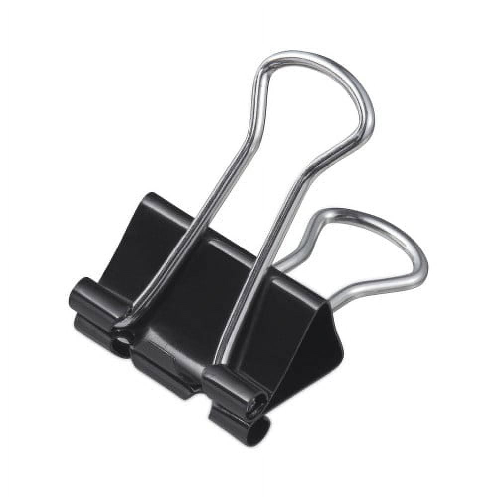 2PK Universal Binder Clip Zip-Seal Bag Value Pack, Medium, Black/Silver ...