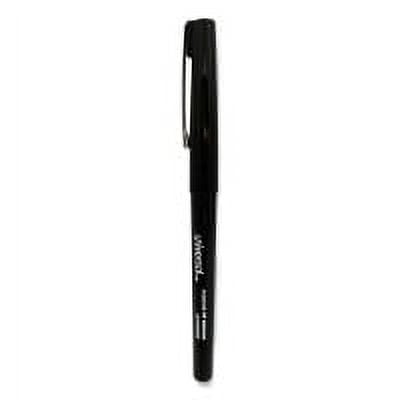 2PK Universal UNV50502 Deluxe Porous Tip Stick Pen, Black Ink, Medium ...