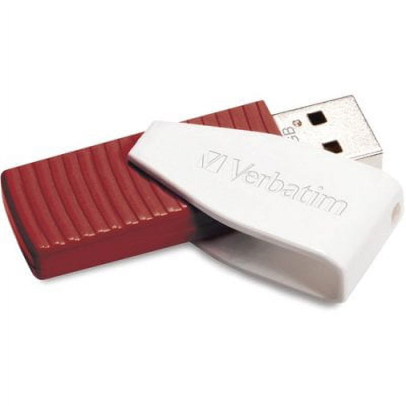 2PK Verbatim 16GB Swivel USB Flash Drive - Red (49814) - Walmart ...