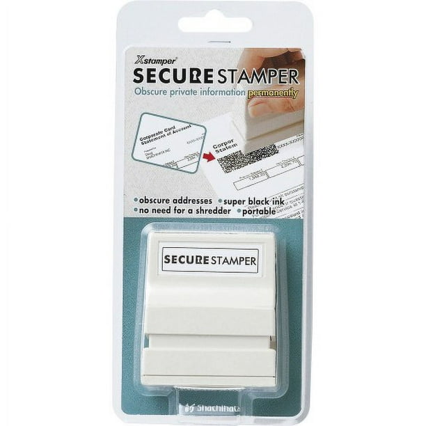 2PK Xstamper Secure Privacy Stamps (35300) - Walmart Business Supplies