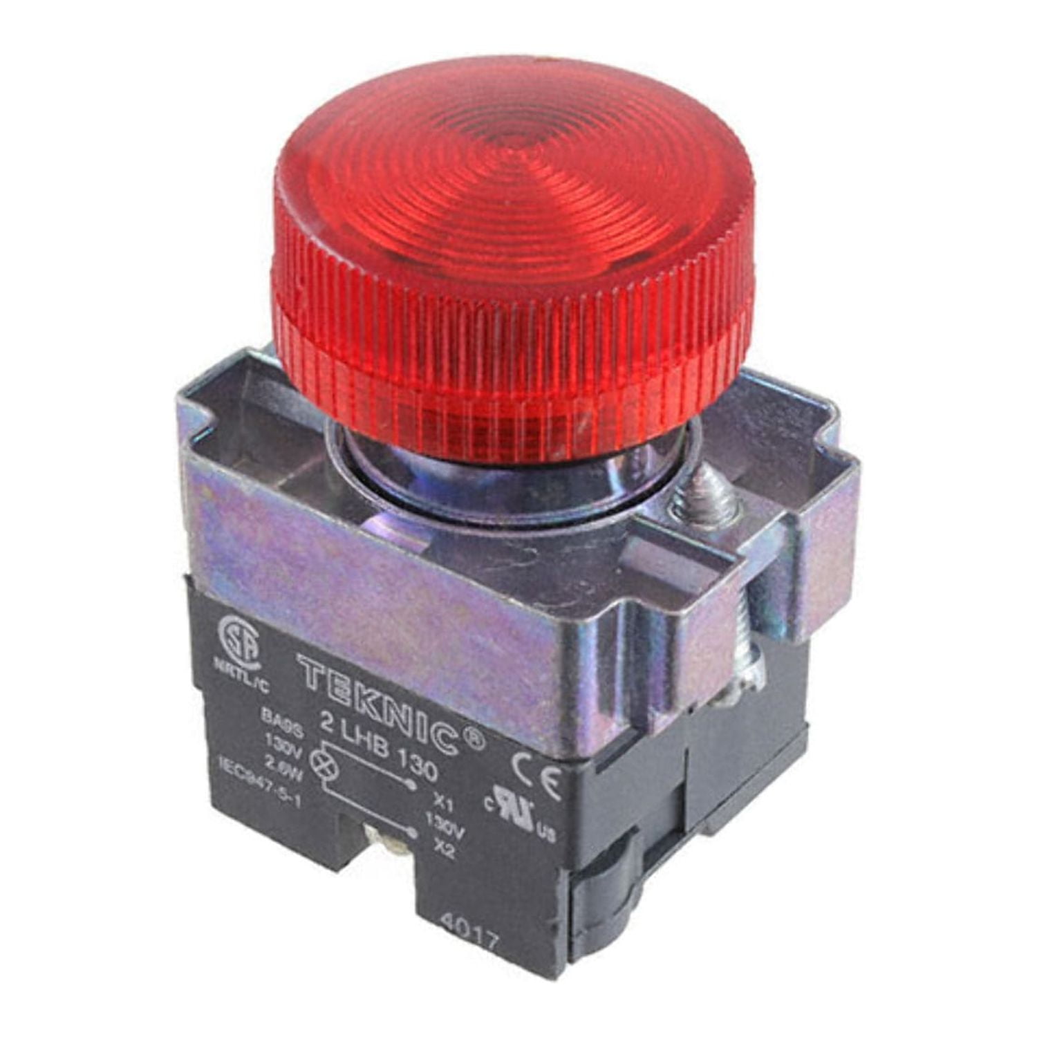 2PLB4LB-110 LED Panel Indicator Red 110V 15mA Screw Terminal - Walmart.com