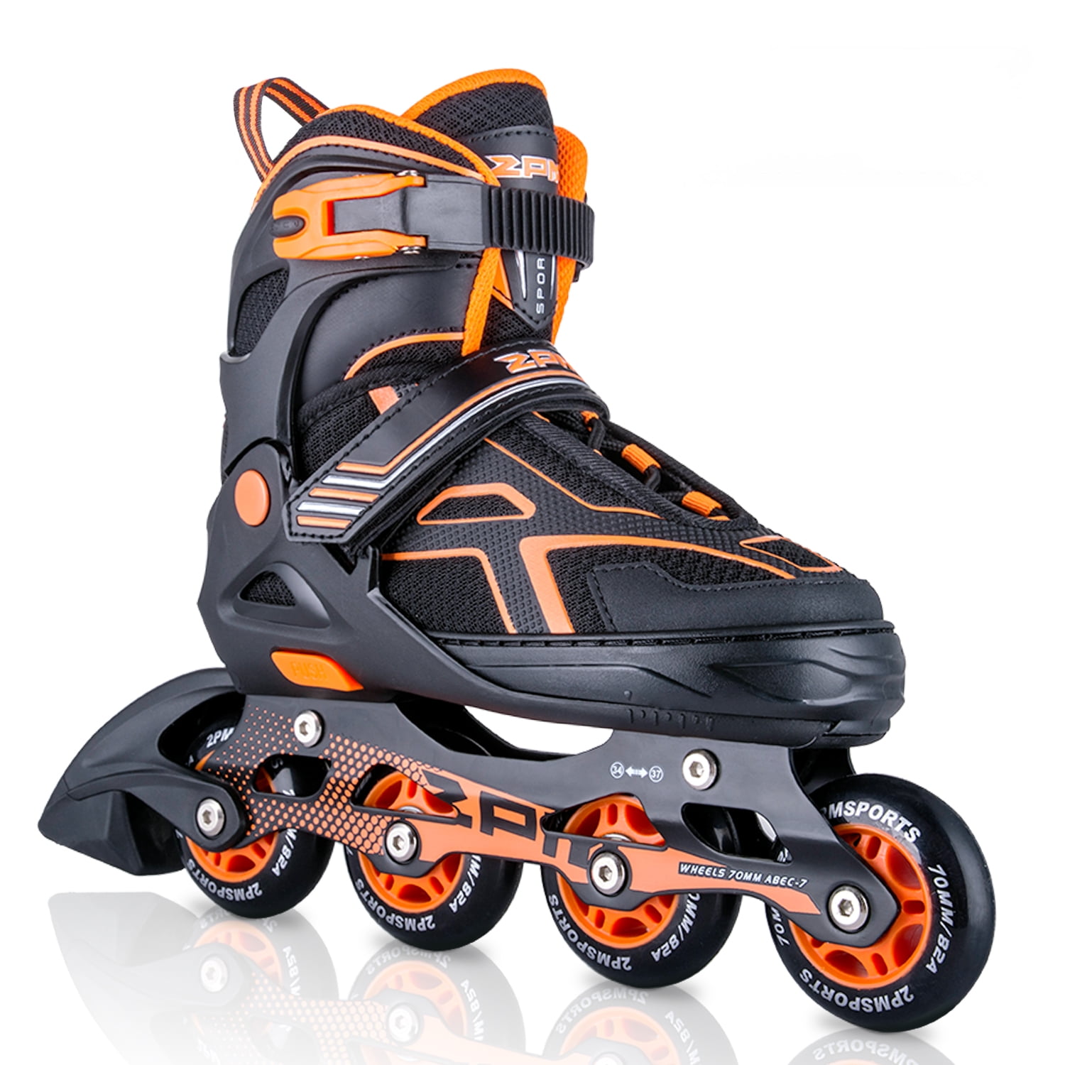 2PM SPORTS Torinx Orange Black kids Boys Beginner Adjustable Inline ...