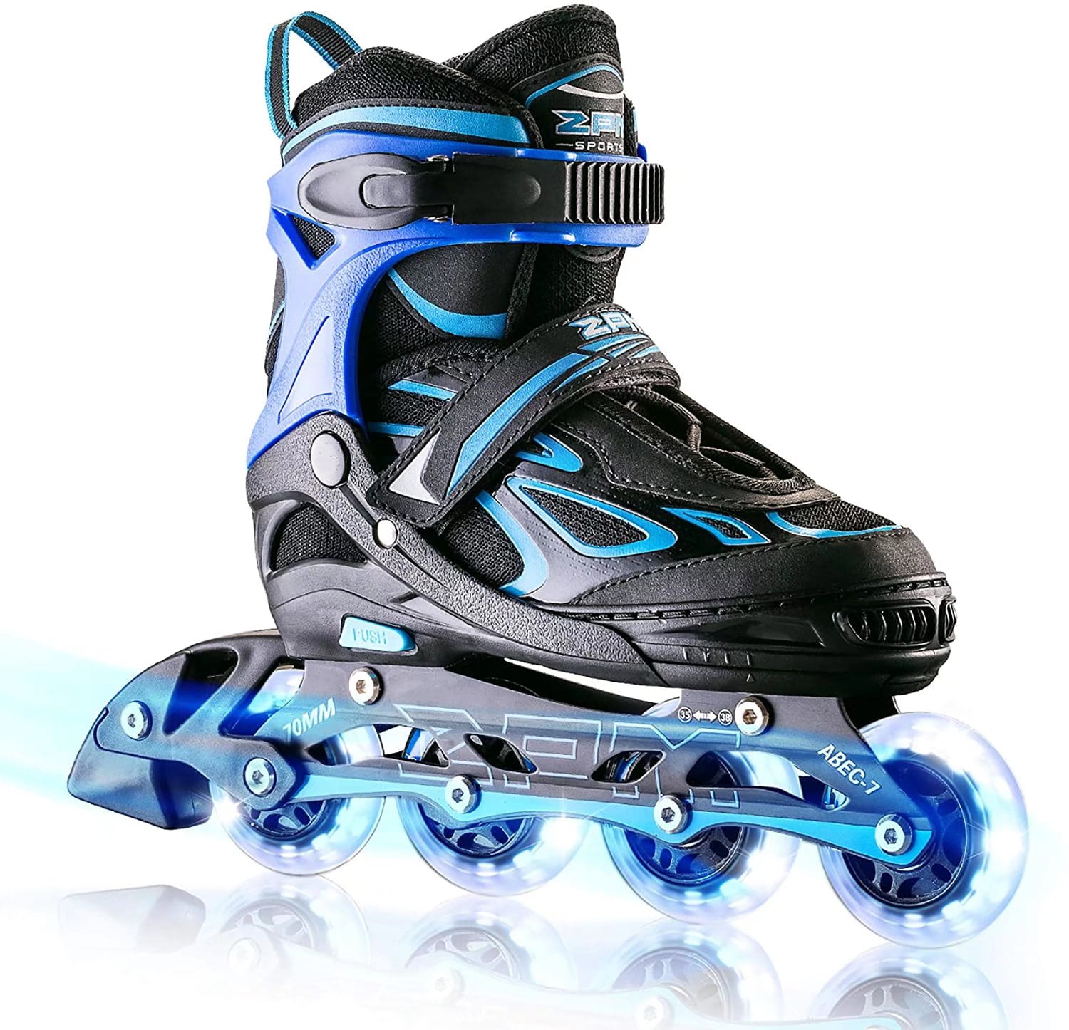 2PM SPORTS Vinal Girls Adjustable Rollerblades with Light up Wheels ...