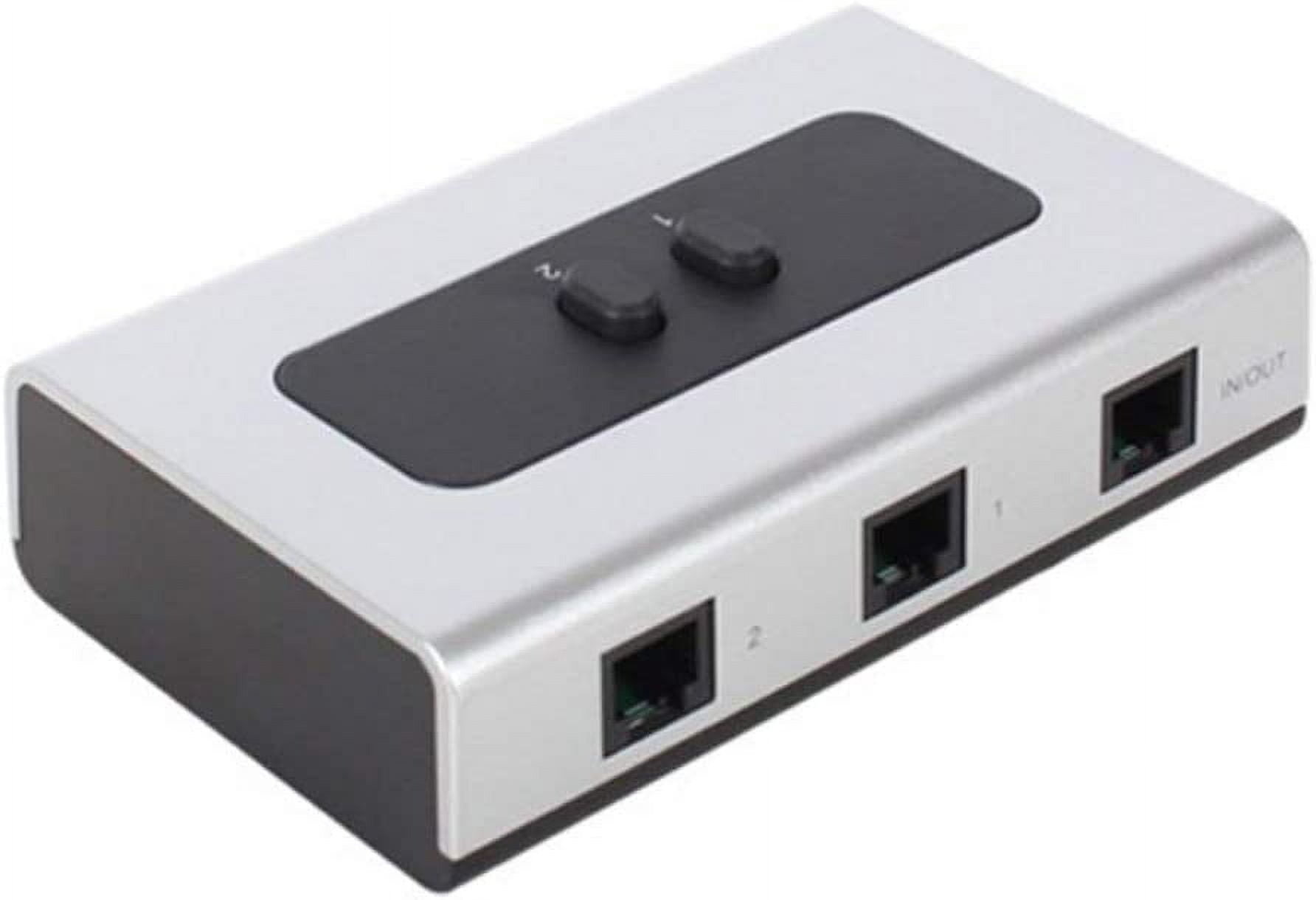 2PORT RJ11 RJ12 Manual Sharing Telephone Switch Box Phone selector ...