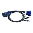 2PORT USB KVM WITH MIC & SPEAKER SUPPORT CABLES INCL - Walmart.com