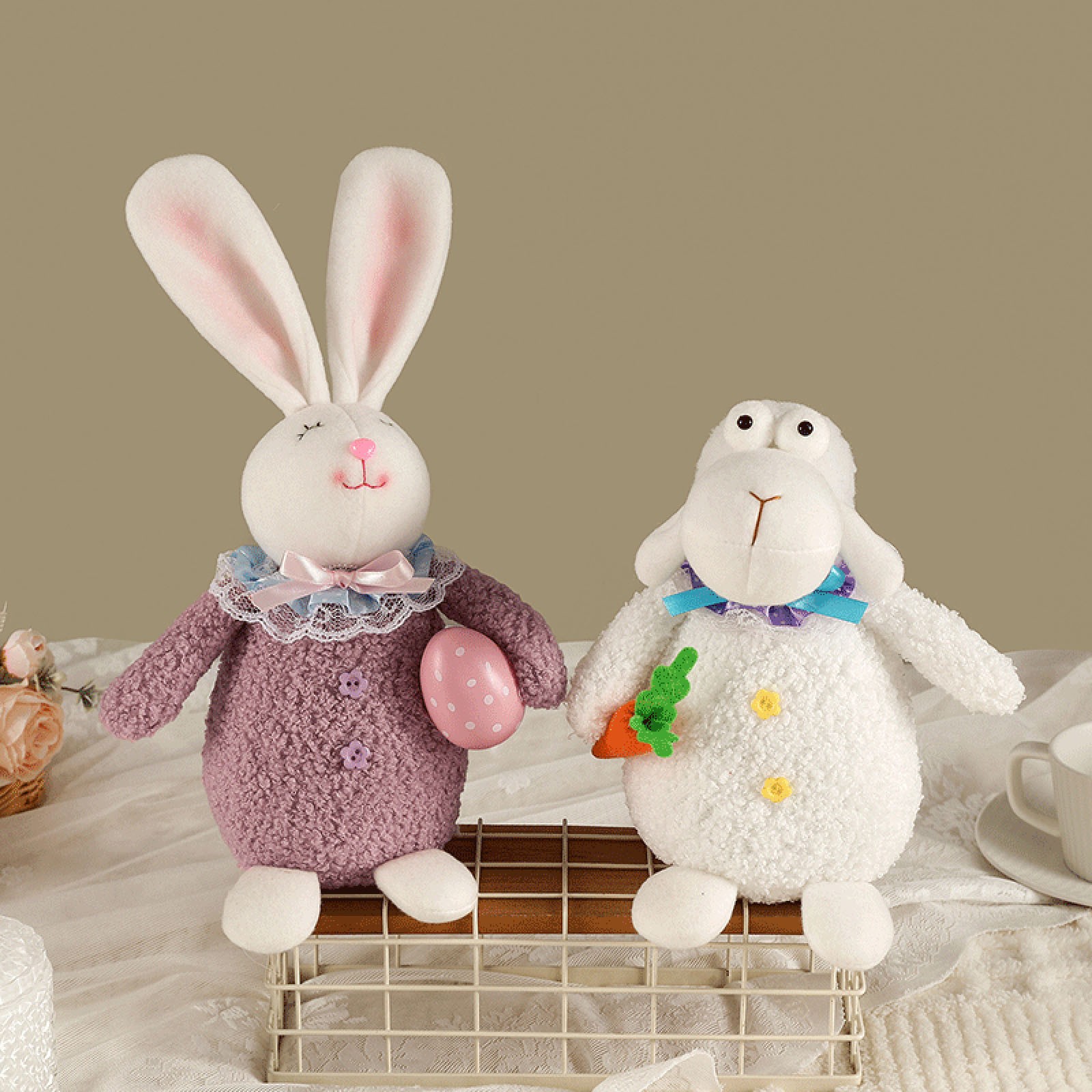 2PSC Bunny Easter Decorations, Easter Bunny Family for Easter Home ...