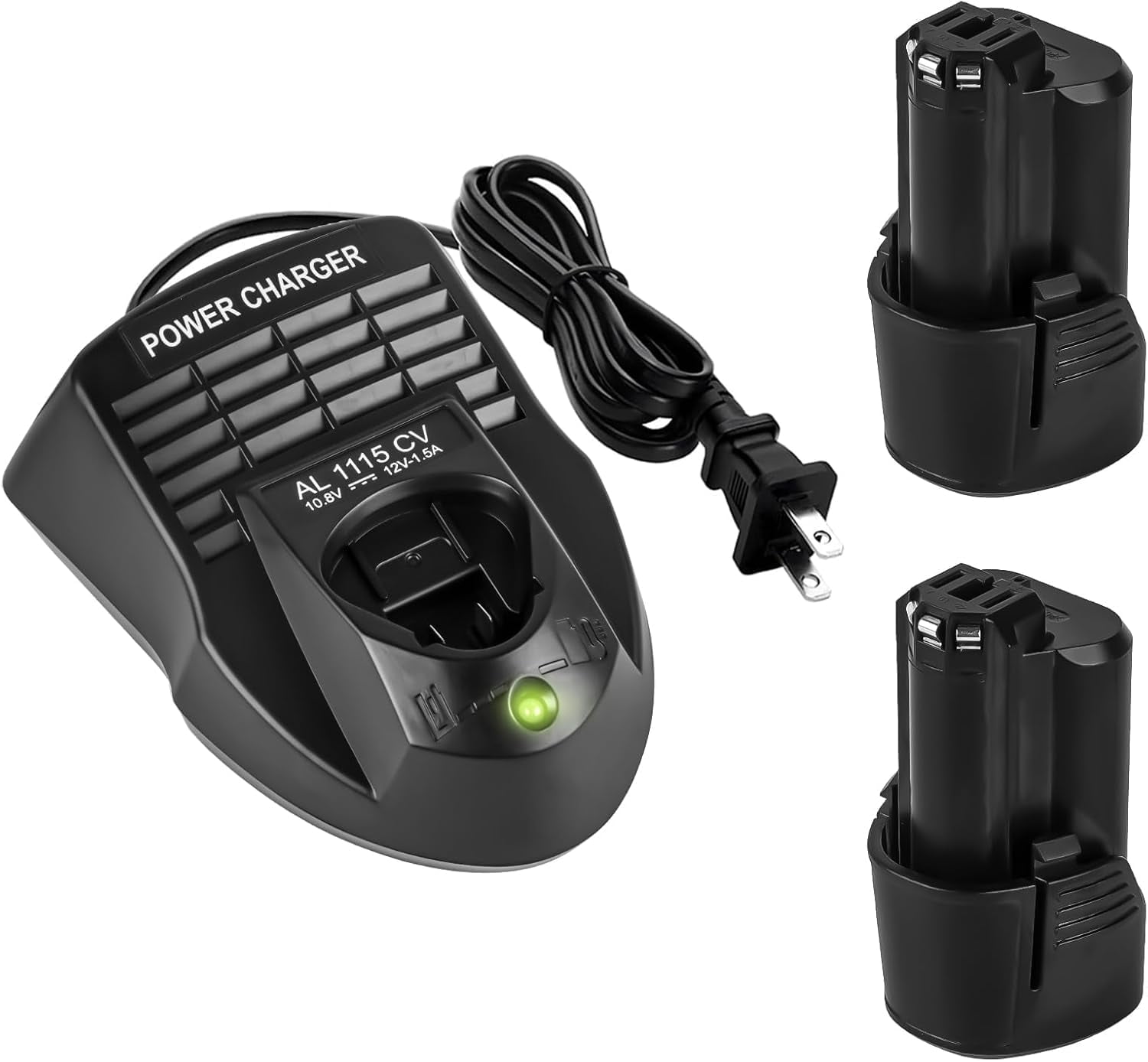 2Pack 10.8V(12Vmax) 4.8Ah Replace for Bosch BAT411 Battery and AL1115CV ...