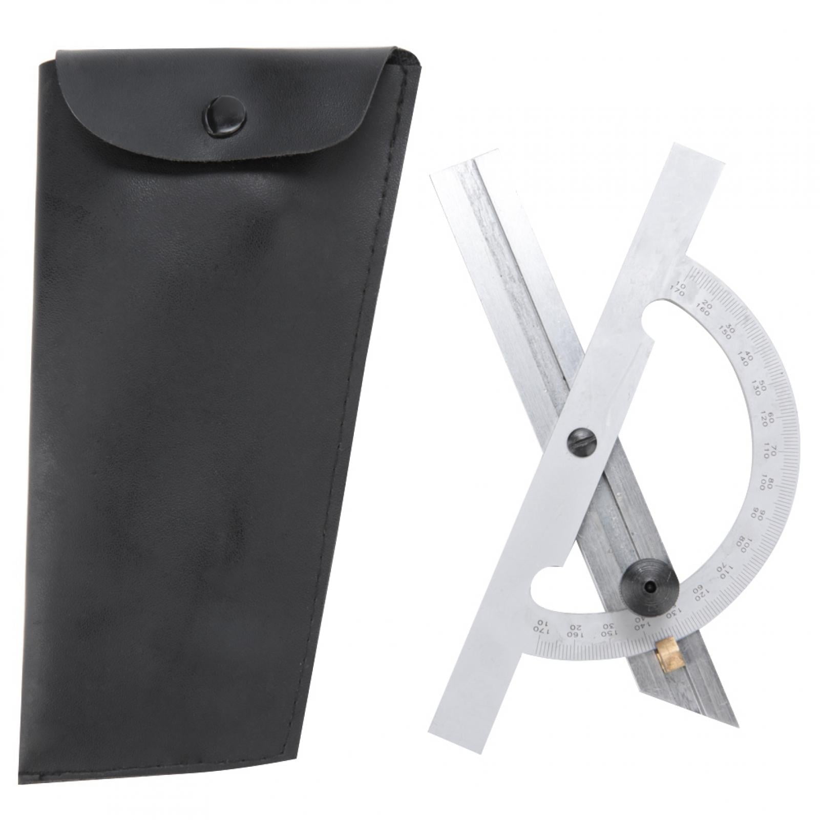 (2Pack) 100x150mm Carbon Steel Adjustable Protractor Angle Ruler Tool ...