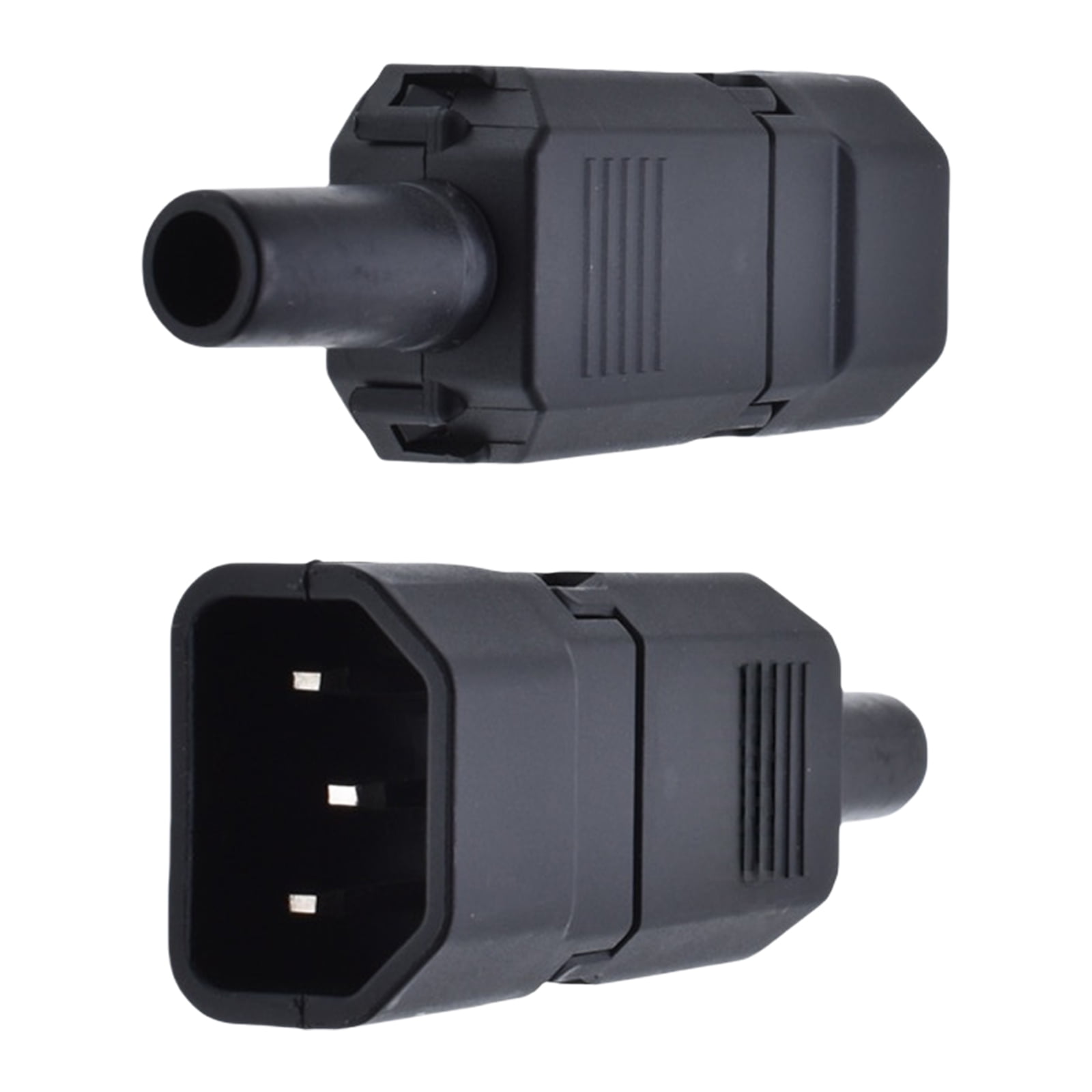 2Pack 10A 250V IEC320 C13 Female Power Plugs Adapters With Grounding ...