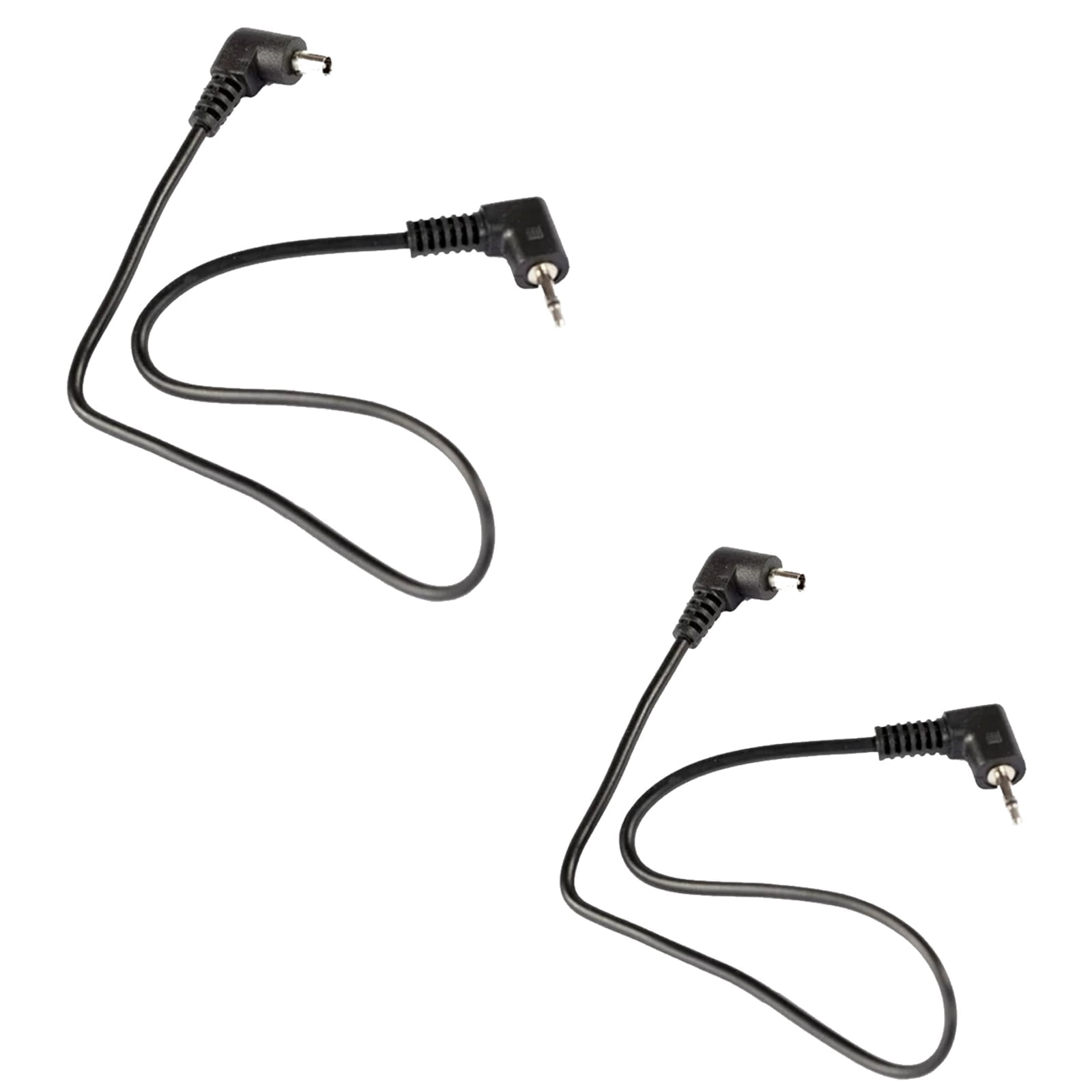 (2Pack) 12'' 2.5mm Plug Jack for Trigger Camera Male Flash PC Sync Cord ...