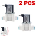 2Pack 12V 1/4"Inlet Plastic Water Solenoid for Valve Quick Connect ...