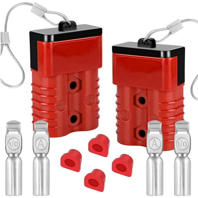 2Pack 175Amp Battery Quick Connect Plugs and Connectors1/0-4 Gauge ...