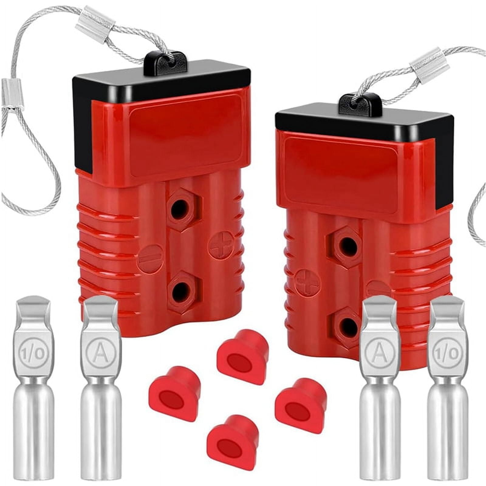 2Pack 175Amp Battery Quick Connect Plugs and Connectors1/0-4 Gauge ...