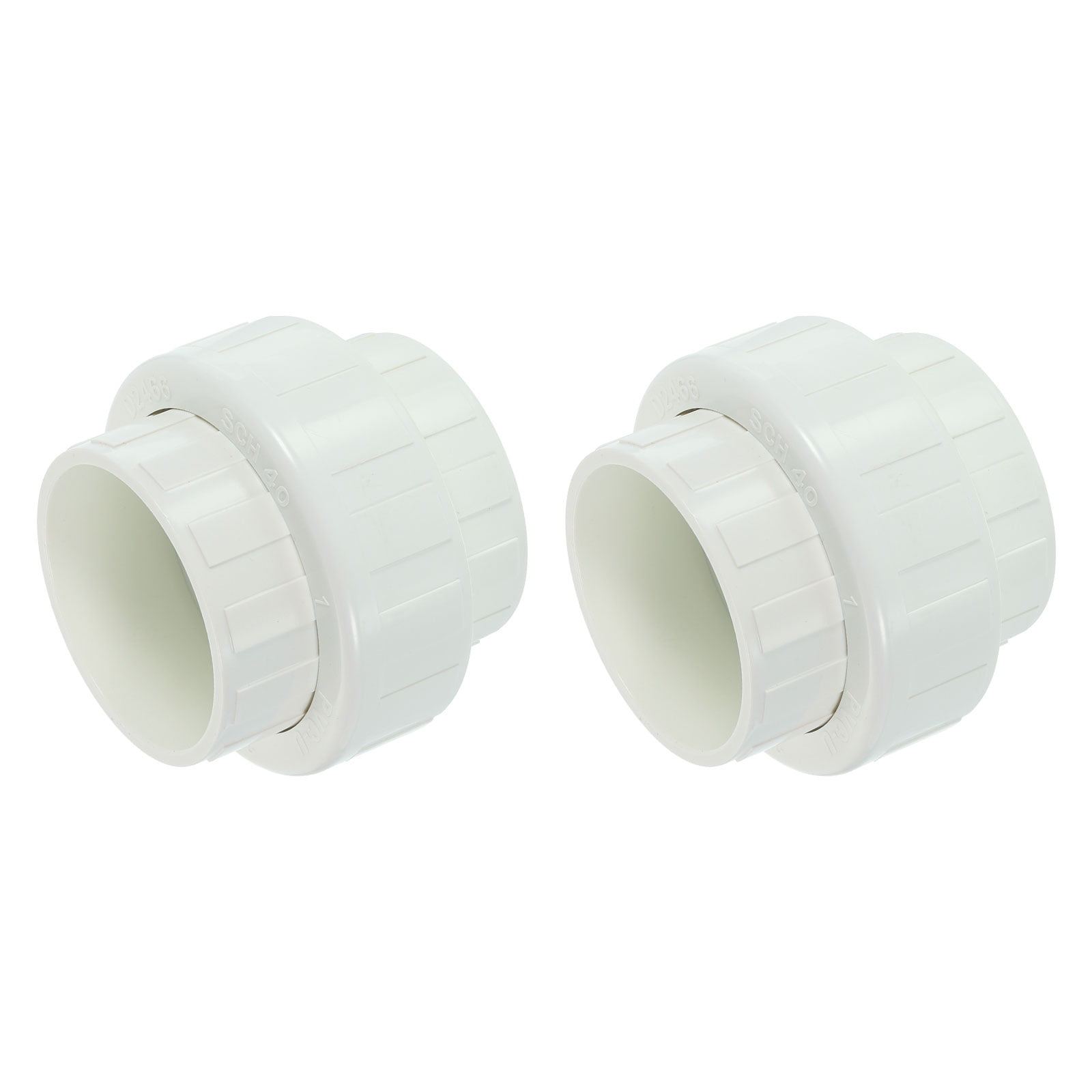 2Pack 2" UPVC Union Coupling Pipe Fitting (Socket x Socket), UPVC Union ...