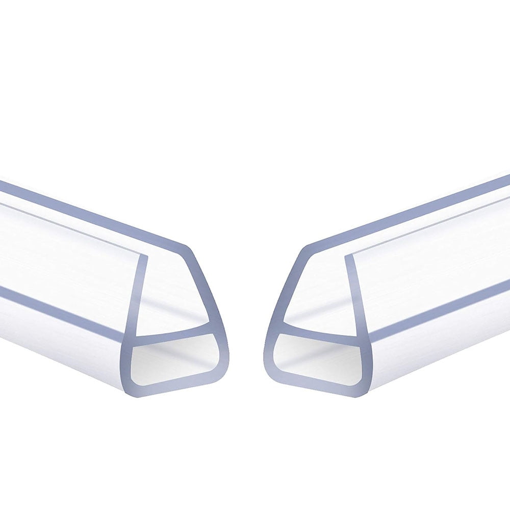 2Pack 2 meter U Type Glass Door Sealing Strip Silicone Bathtub Shower ...