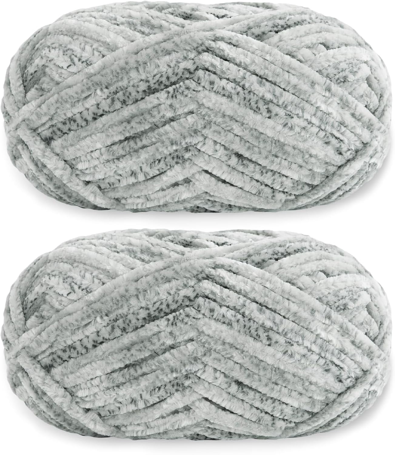 2Pack 200g Velvet Yarn Crocheting Fuzzy Yarn, Premier Plush Parfait ...