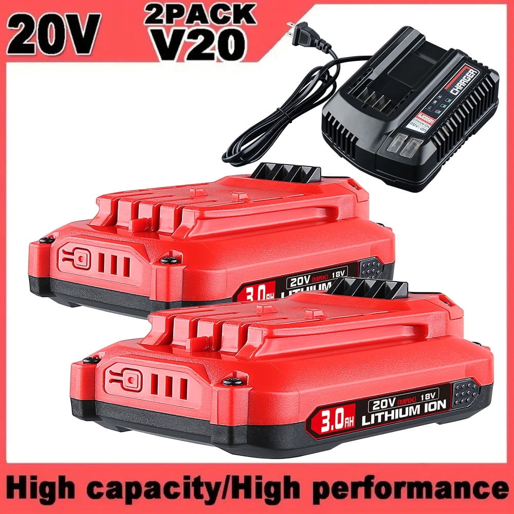 2Pack 20V 3.0Ah CMCB202 Replacement for Craftsman 20V Battery Lithium ...