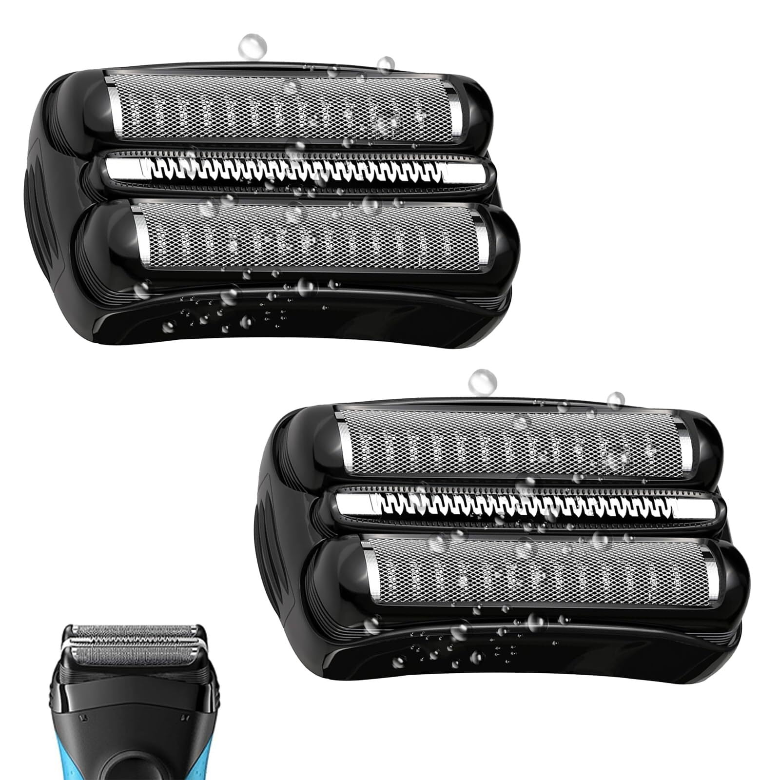 2Pack 21B Series 3 Replacement Head Compatible with Braun S3, 21B Foil ...