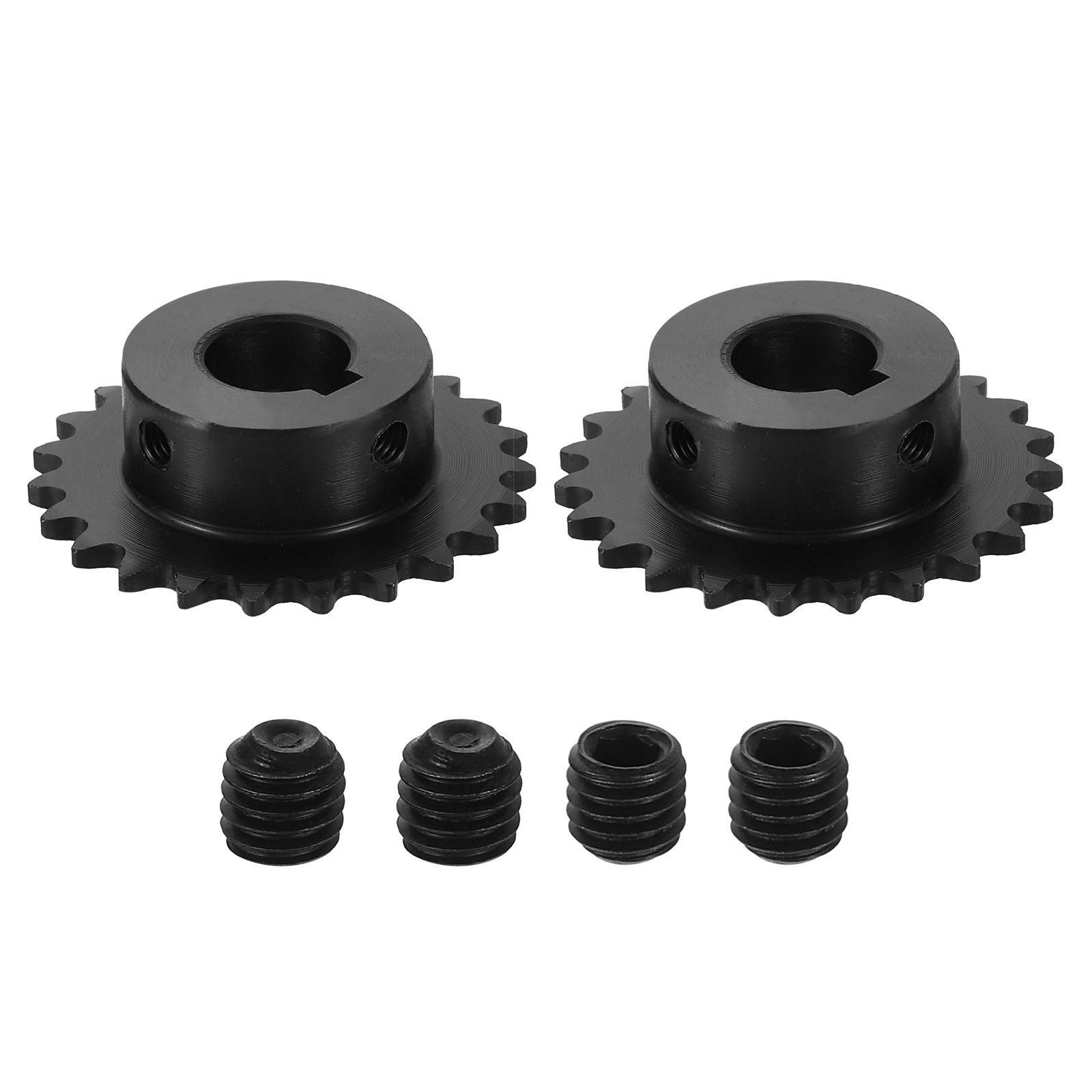 2Pack #25 Chain Roller Sprocket 14mm Bore 1/4" Pitch 23 Tooth Keyway 5 ...