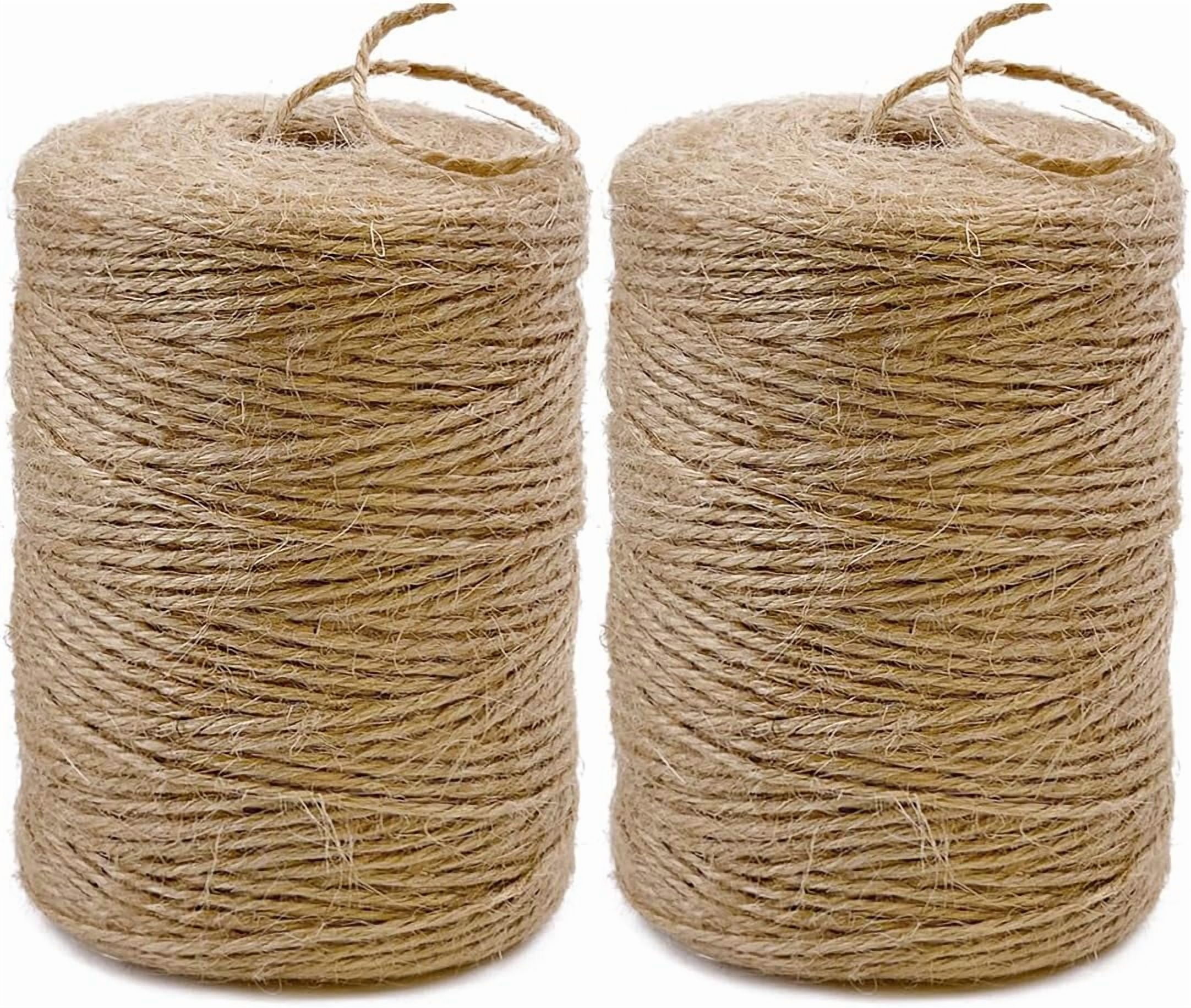 2Pack 2mm Natural Jute Twine String 1600 Feet Long Twine String for ...