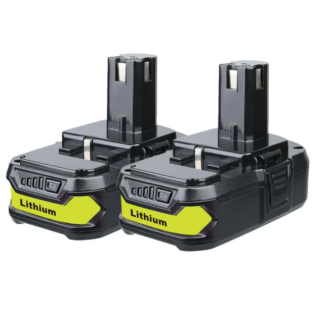 2Pack Rechargeable Ryobi 18V One+ Compact Lithium Battery P102 P190 ...