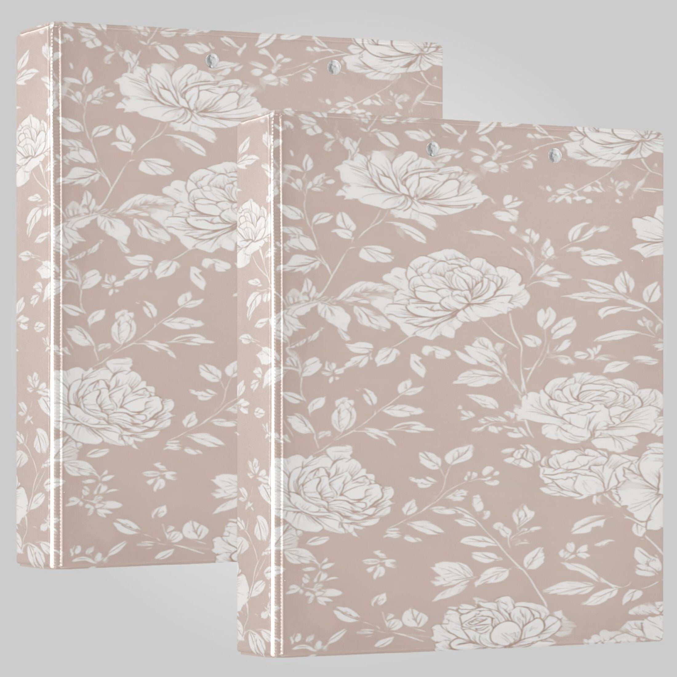2Pack 3 Ring Binder 1.5 inch Round Rings with Interior Pockets Binders ...
