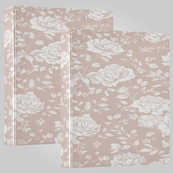 2Pack 3 Ring Binder 1.5 inch Round Rings with Interior Pockets Binders ...