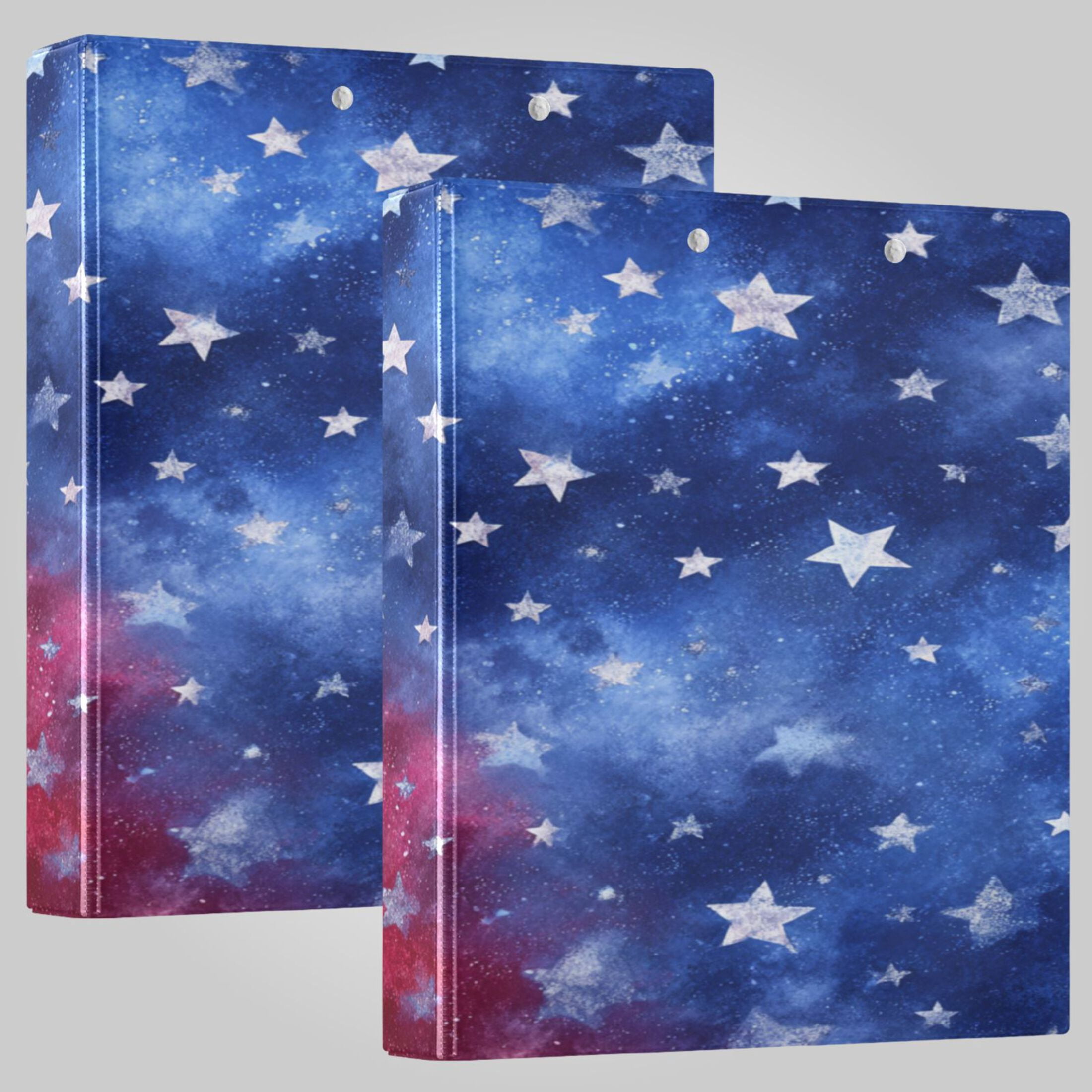 2Pack 3 Ring Binder 1.5 inch Round Rings with Interior Pockets Binders ...