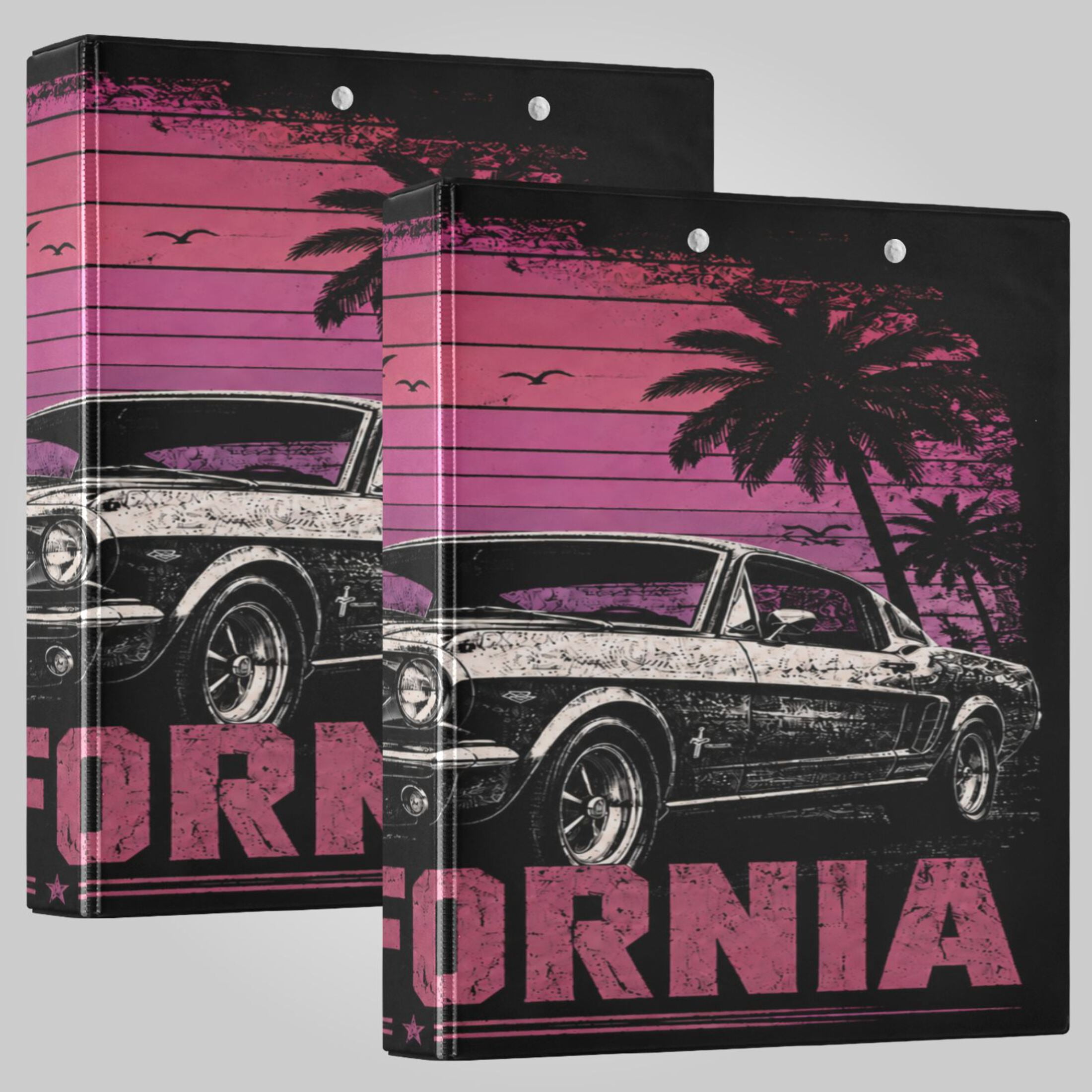 2Pack 3 Ring Binder 1.5 inch Round Rings with Interior Pockets Binders ...